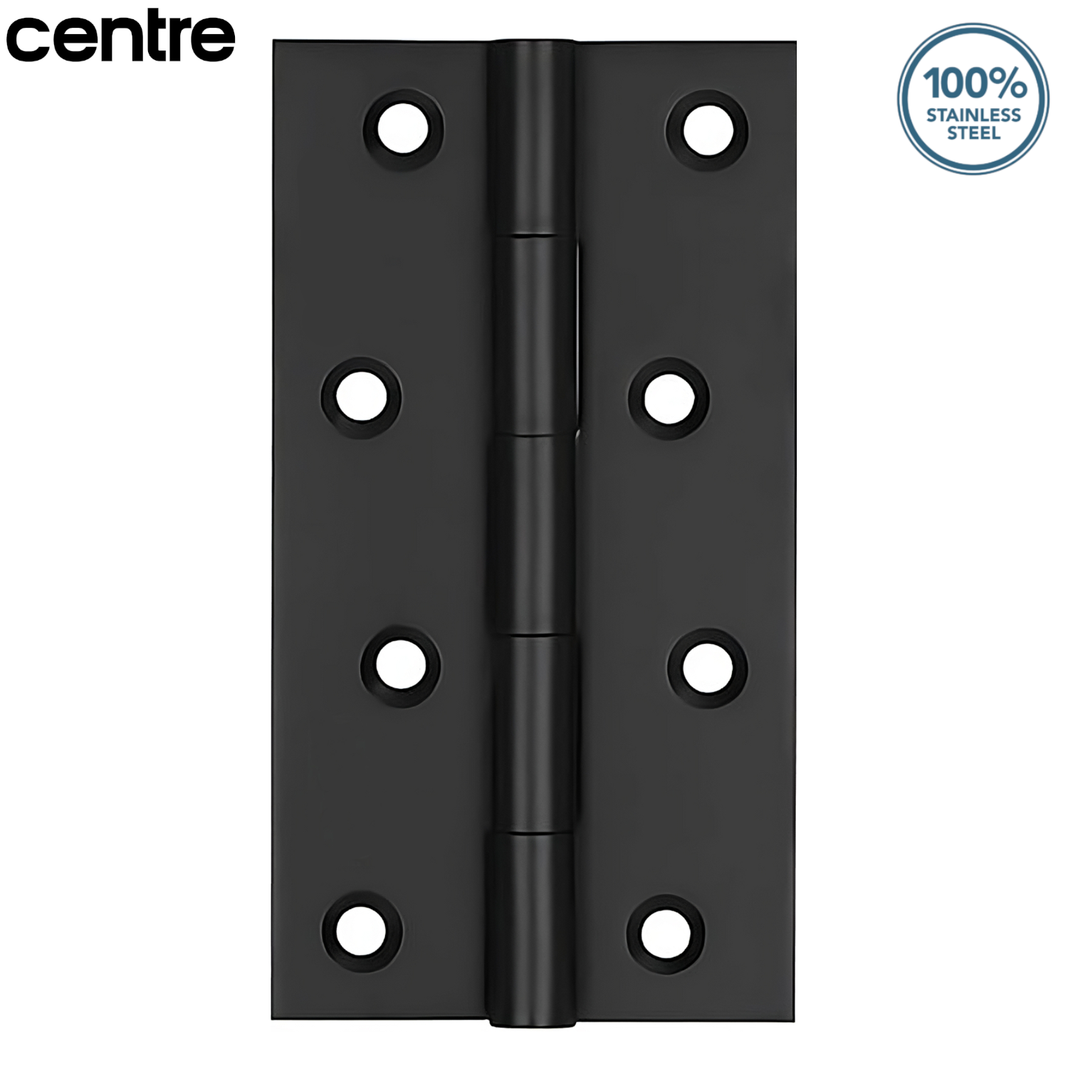 CENTRE Door Butt Hinges with multiple size range! | In Classic Black ...