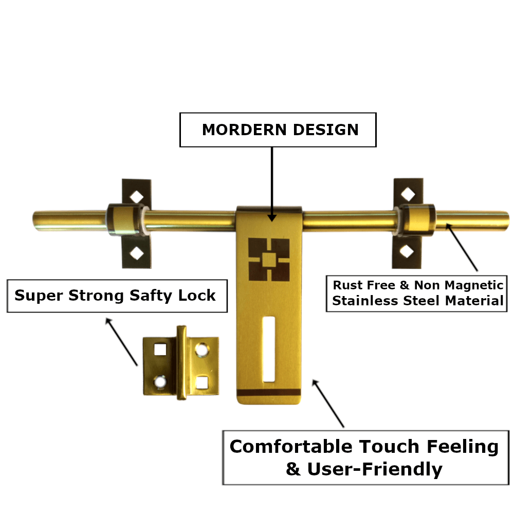 CENTRE Classic aldrop set brass | 3mm door kit | brass door fitting ...